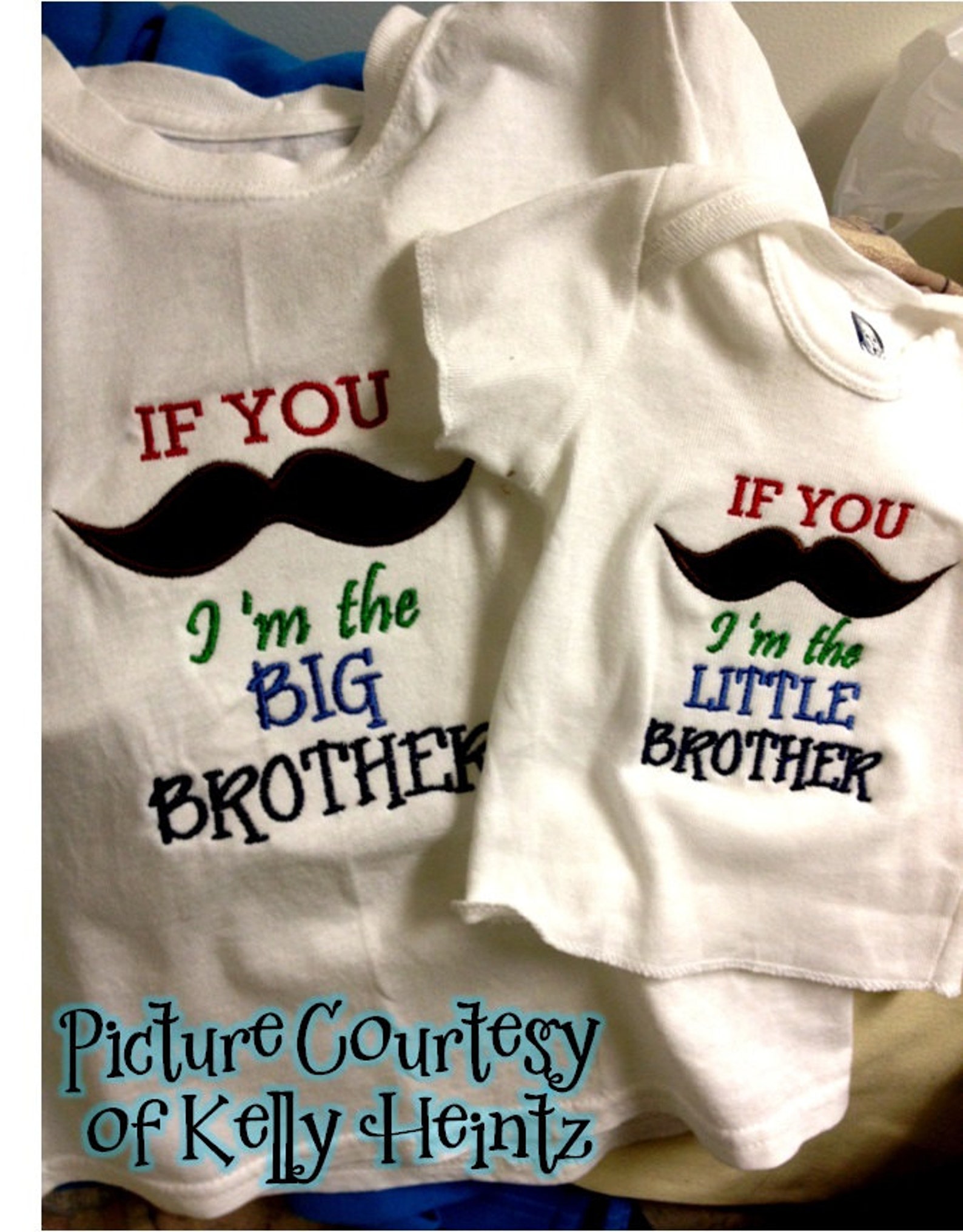If You Mustache I'm the Big Brother APPLIQUE. Machine Embroidery Design ...
