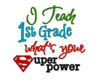 I Teach Kindergarten Whats Your Superpower. INSTANT DOWNLOAD. | Etsy