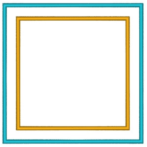Double Square Frame Font Border. INSTANT DOWNLOAD Machine Embroidery ...
