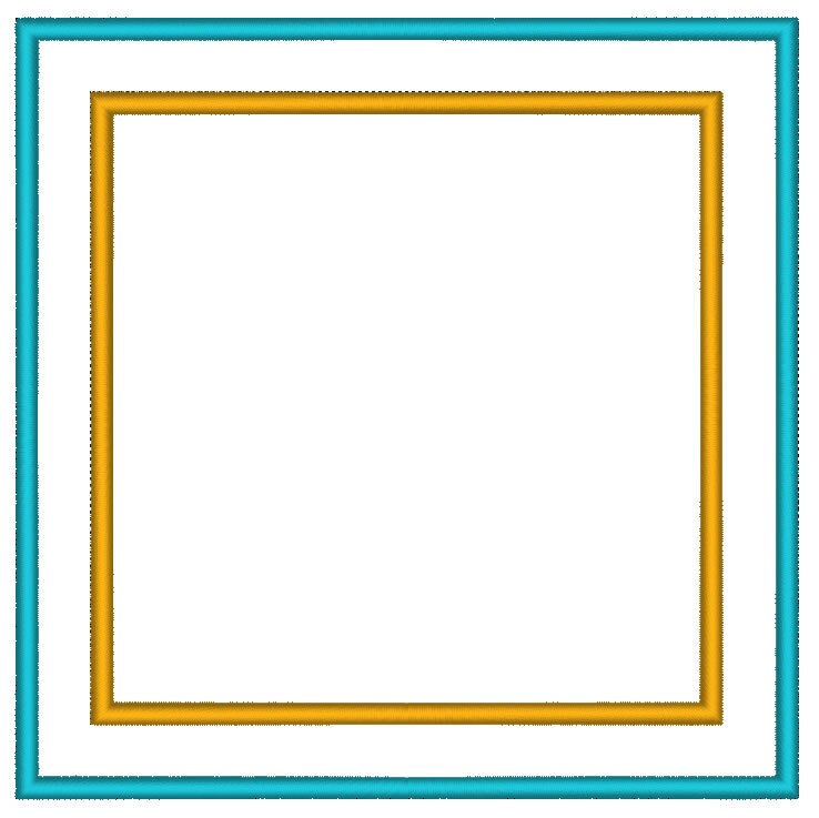 Double Square frame font border. INSTANT DOWNLOAD Machine | Etsy