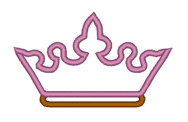 Prince Princess Cute Fancy Crown Applique. INSTANT DOWNLOAD Machine ...