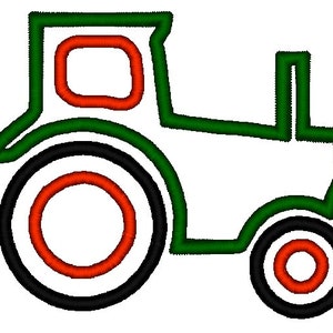Tractor Applique. INSTANT DOWNLOAD Machine Embroidery Design Digitized ...