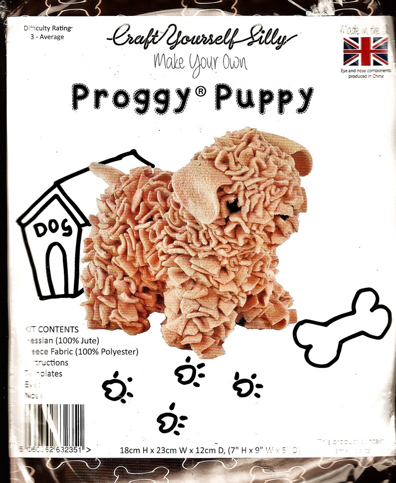 RARE Proggy Puppy Plush Doll Kit by Craft Yourself Silly Made - Etsy