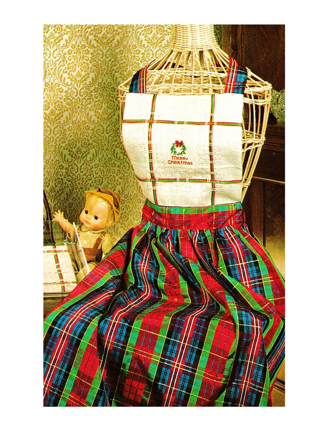 Digital Download 2 Cross Stitch Christmas Aprons Pattern-pdf Sew ...