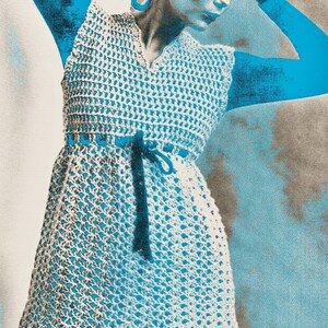 Digital Download MOD Go-go Girl Crocheted Dress Pattern Bust Sz 30-42 ...