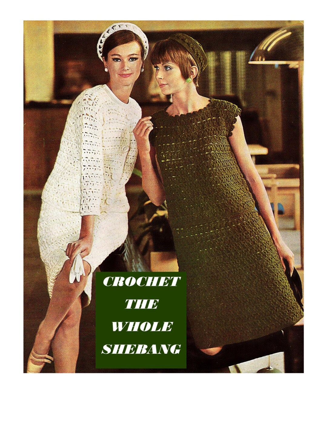 Digital Download Crochet Gorgeous Retro 4 Pc. Suit Pattern - 70's ...