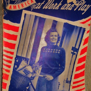 Digital Download WWII Victory Girl Knit Sweater Pattern - 1942 "america ...