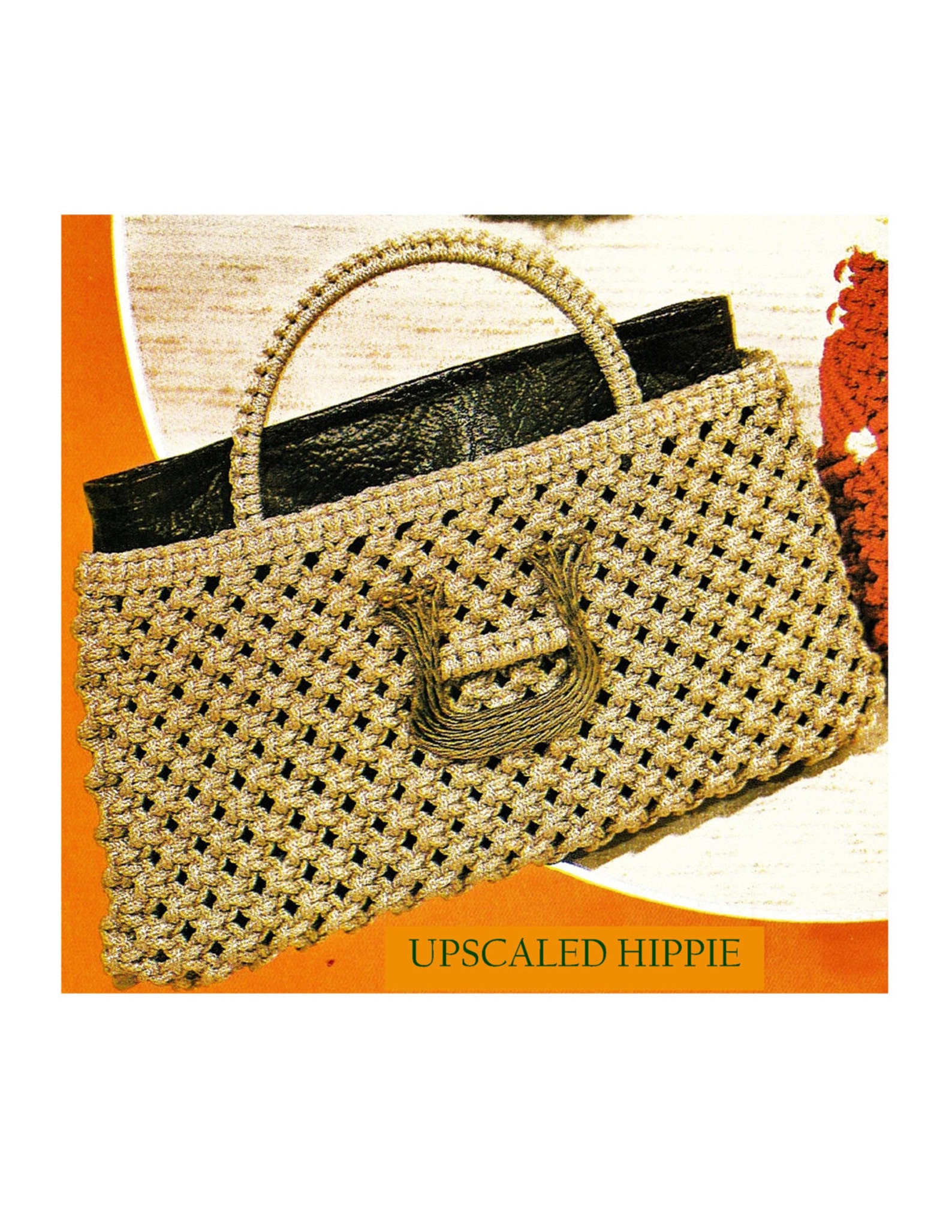 Digital Download 70's Macrame Purse & Mini Version Pattern - Vintage ...