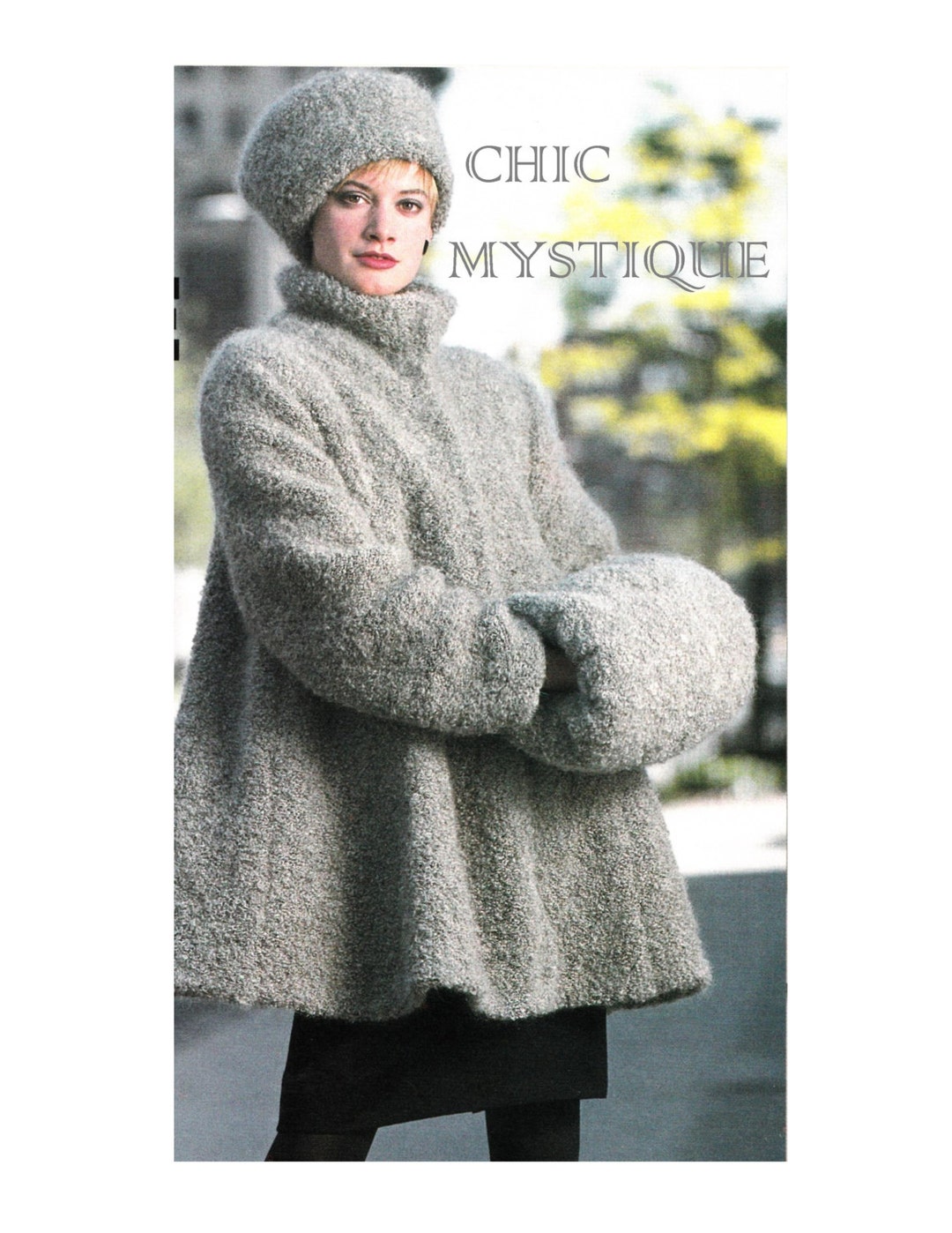 Digital Download Vintage Knit Trapeze Coat, Toque, & Muff - Beautiful ...