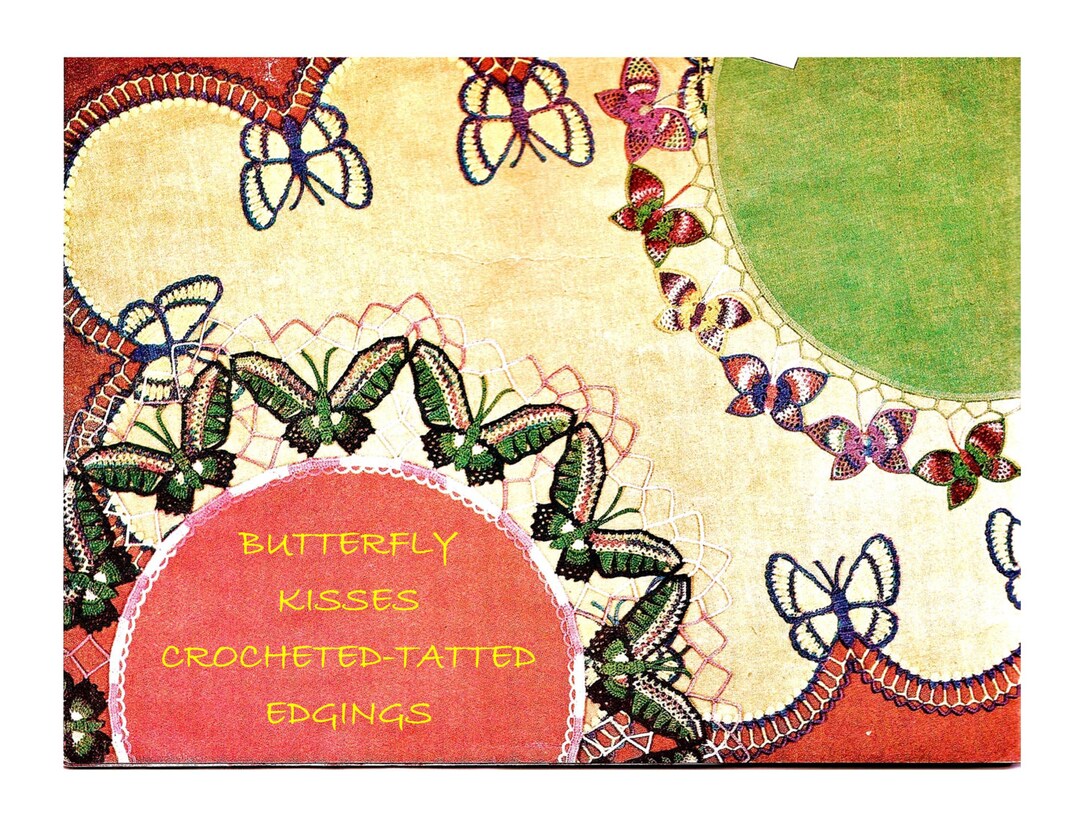 Digital Download Crochet Butterfly Edging Patterns - 40's Charming PDF ...