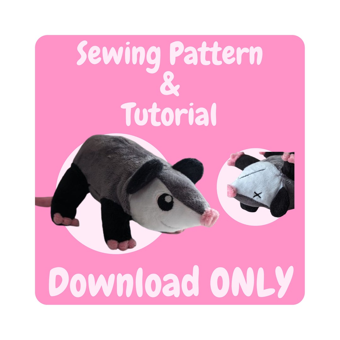 Possum Plush Pattern & Embroidery Files - Etsy