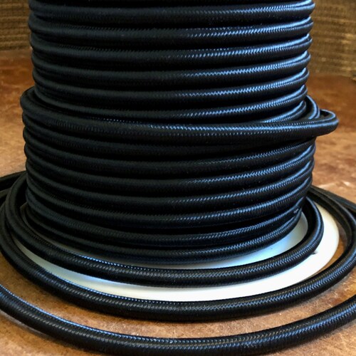 8 Feet of 2-wire Cloth Covered Cord & Plug Vintage Style | Etsy