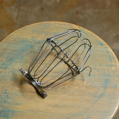 Brass Wire Bulb Cage Clamp on Lamp Guard for Vintage Trouble - Etsy