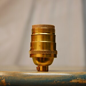 Uno Threaded Keyless Light Socket, Solid Brass, Shade Fitters Sold ...