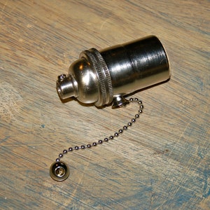 Solid Brass Light Socket, Pull-chain Version, 6 Different Finishes ...