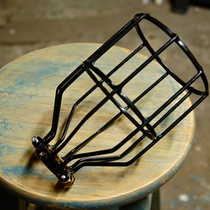 Black Bulb Guard, Clamp on Lamp Cage, for Vintage Trouble Lights - Top ...