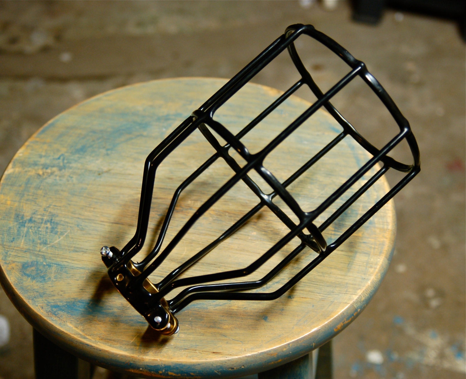 Black Bulb Guard Clamp on Lamp Cage for Vintage Trouble - Etsy UK
