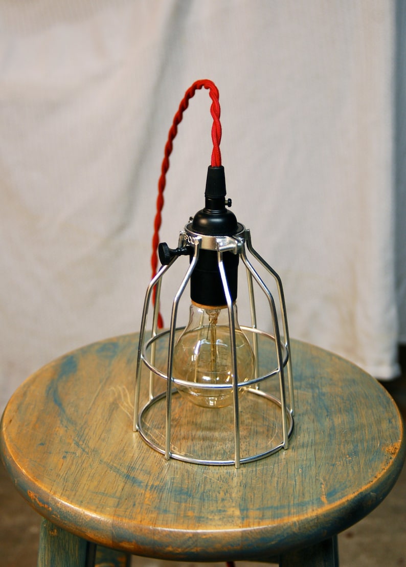 Steel Bulb Guard Clamp on Metal Lamp Cage for Vintage Trouble - Etsy