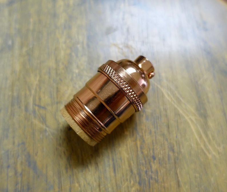 Uno Threaded Keyless Light Socket Solid Brass Shade Fitters | Etsy