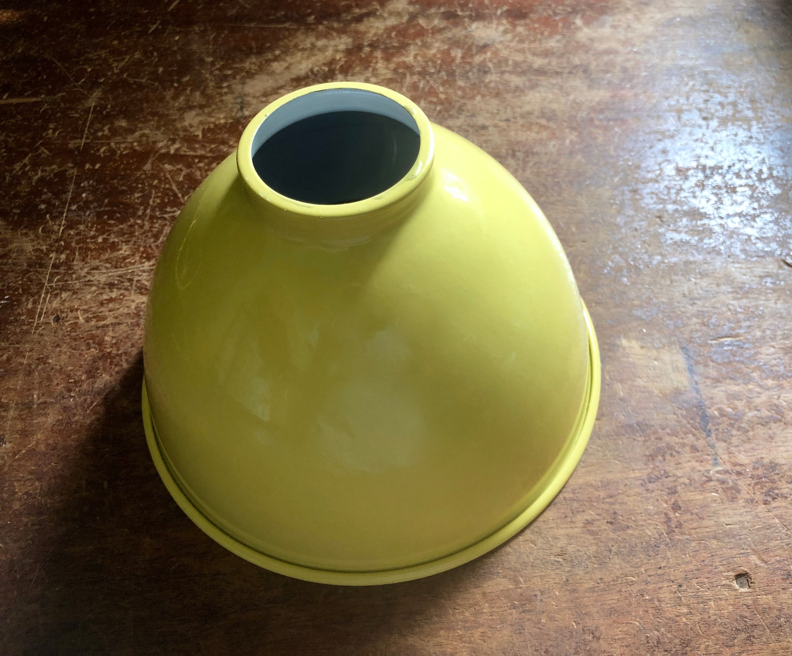 Yellow Porcelain Enamel Shade: 7" Industrial Metal Dome - Top Quality ...