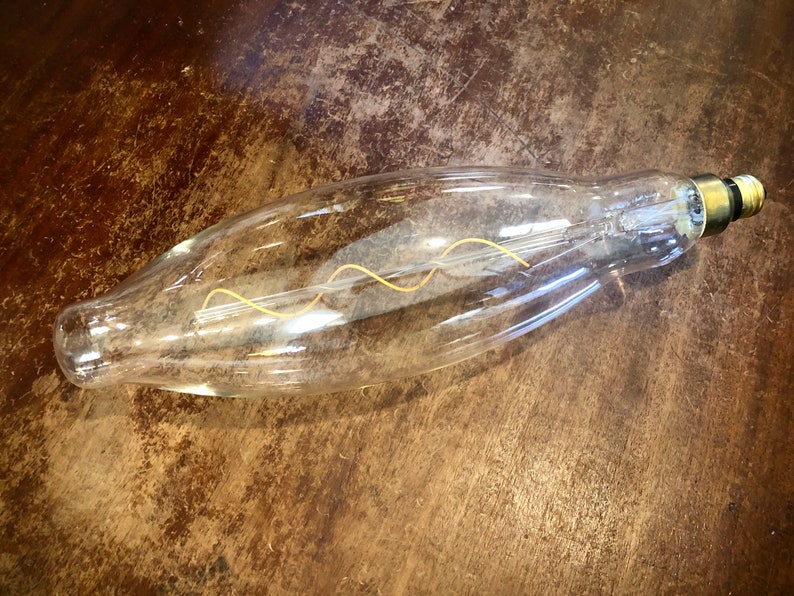 Grand Nostalgic Bulb Torpedo Shape 4w Oversized Long Edison - Etsy