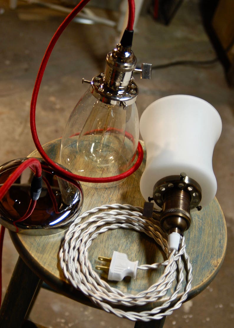 Uno Threaded Keyless Light Socket Solid Brass Shade Fitters | Etsy