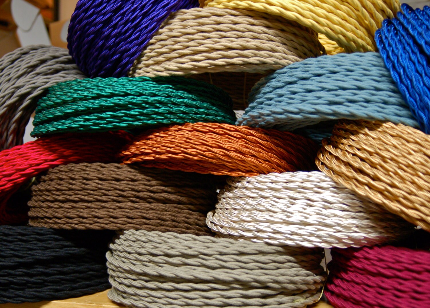 25 Feet Cloth Wire Free US Shipping 20 COLOR OPTIONS - Etsy