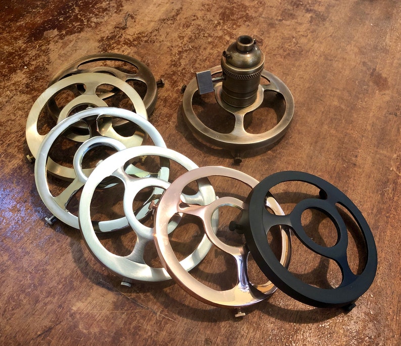 4" Shade Fitter Uno Thread, Solid Brass, Socket Sold Separate - Top ...