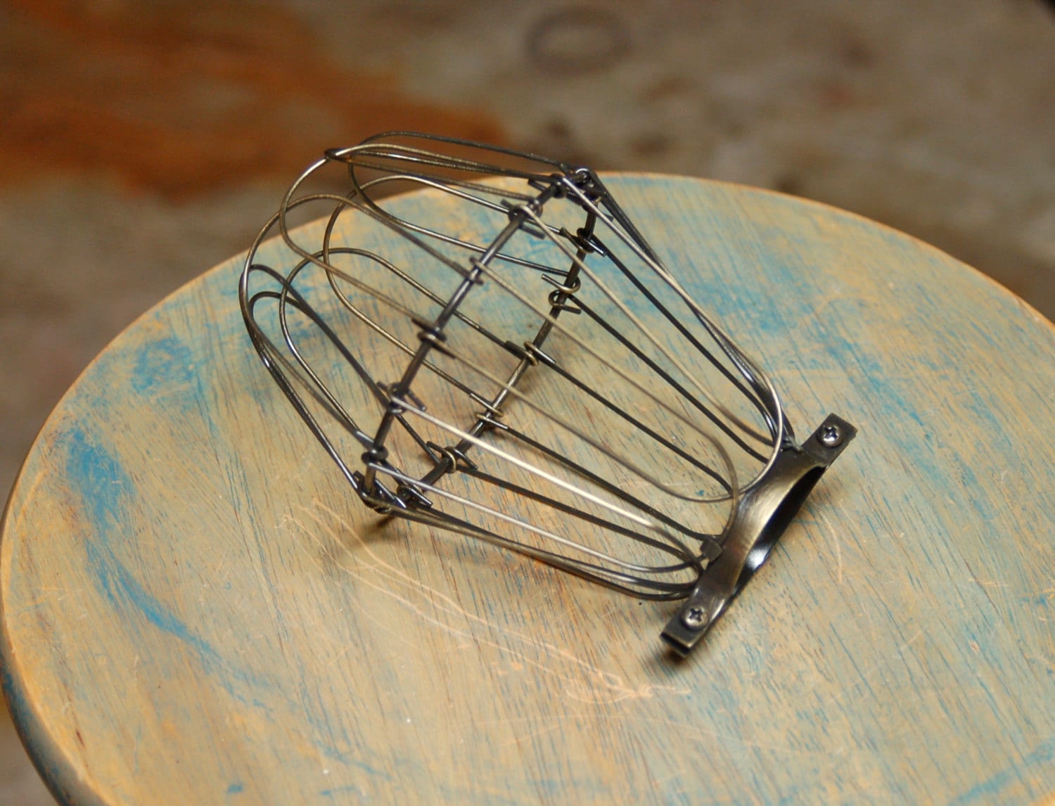 Antique Brass Wire Bulb Cage Clamp on Lamp Guard for Vintage - Etsy