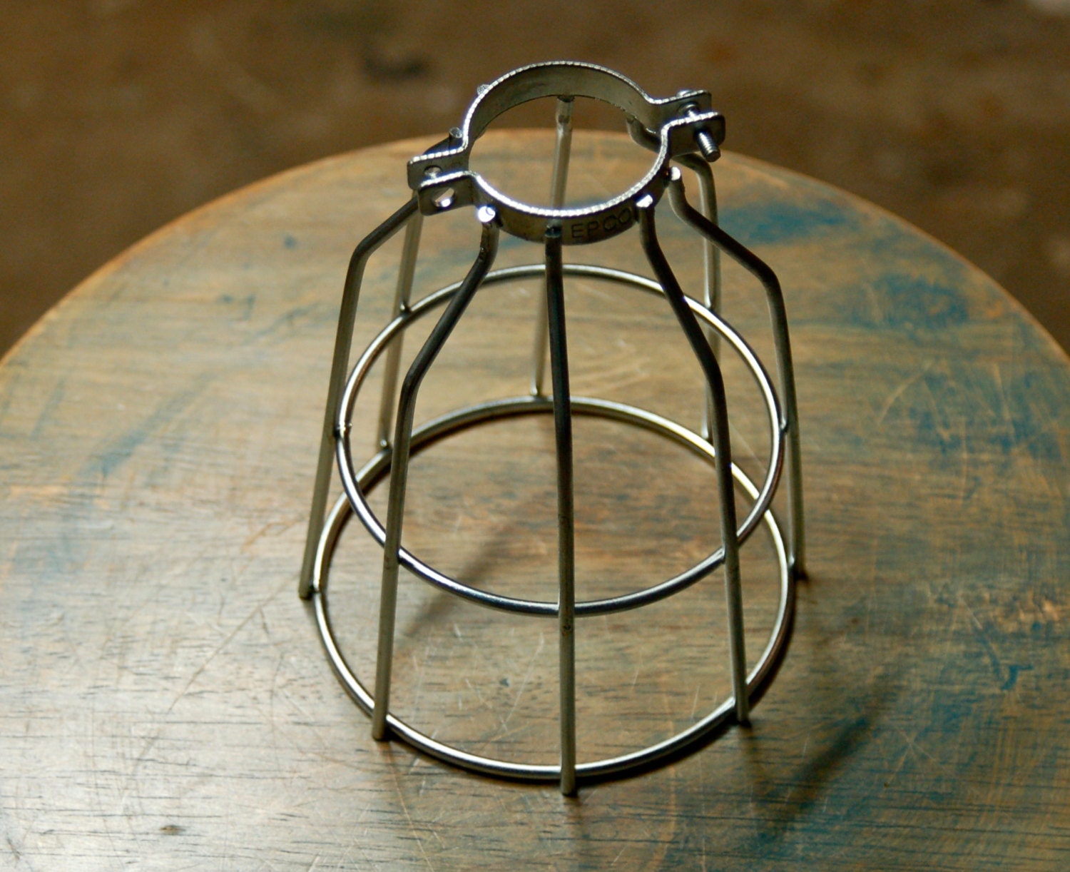 Steel Bulb Guard Clamp on Metal Lamp Cage for Vintage Trouble - Etsy