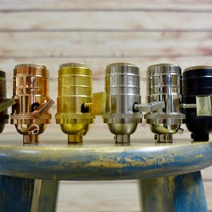 Uno Threaded Light Socket, Solid Brass, Vintage Knob, Shade Fitters ...