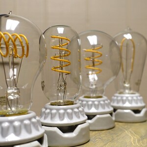 LED Edison Bulb - T14, Curved Vintage Style Spiral Filament, 4w/40w ...