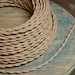 8 Foot Cloth Wire W/ Plug Attached, 26 Color Options, Twisted Cord ...