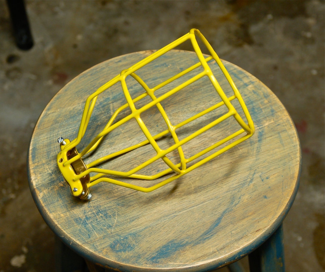 Yellow Bulb Guard, Clamp on Lamp Cage, for Vintage Trouble Lights - Top ...