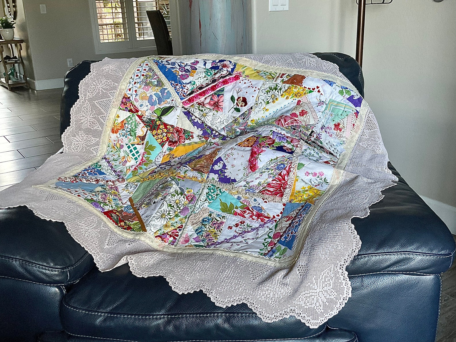 Vintage Hankie Quilt - Etsy