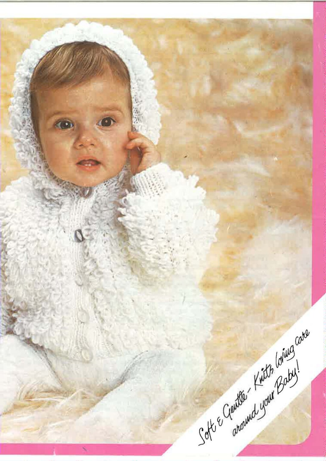 Vintage Baby Loop Jacket With Hood Knitting, Pattern PDF No. 0242 From ...