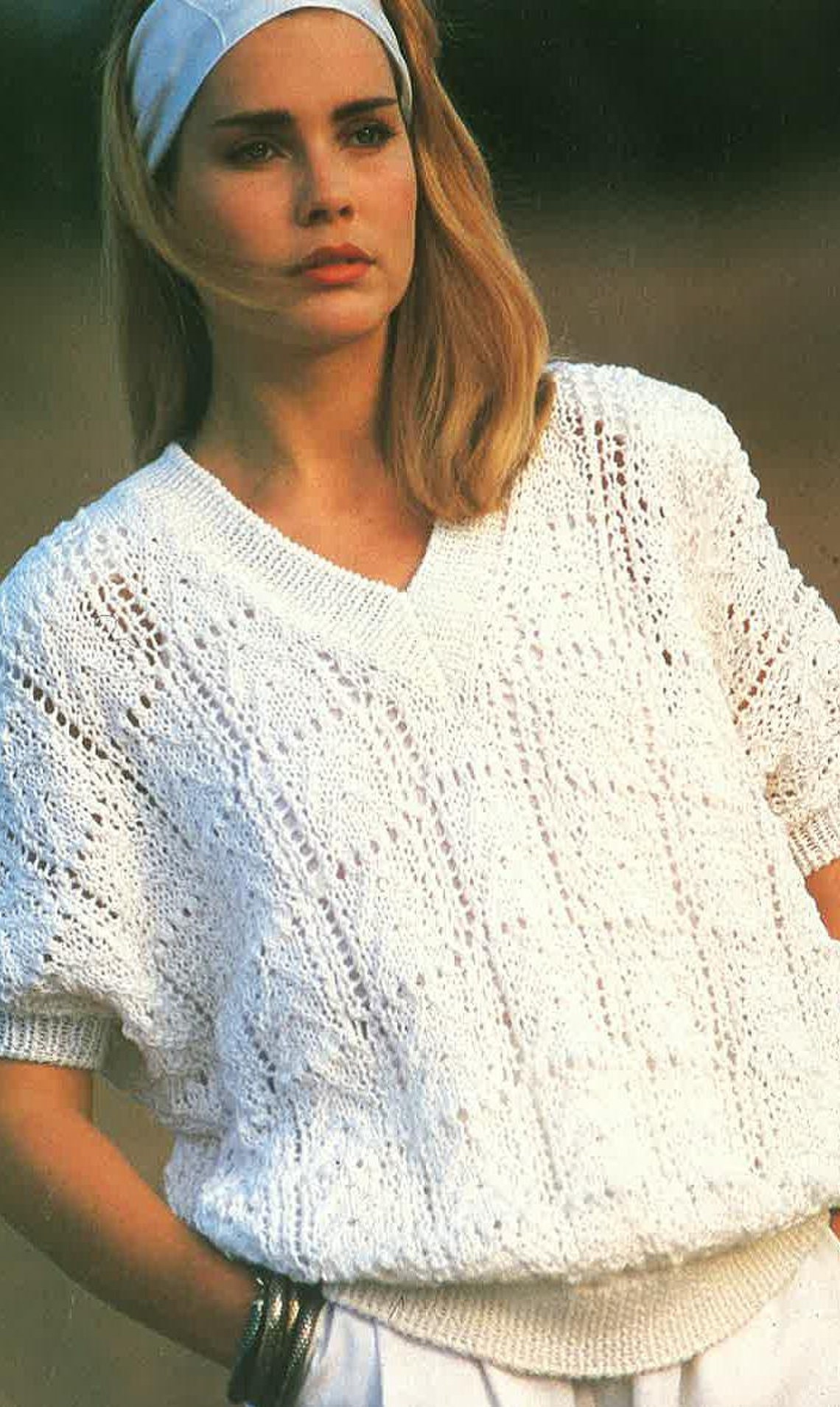 Ladies Jumper Knitting Pattern PDF No. 0512 From Timelessone - Etsy