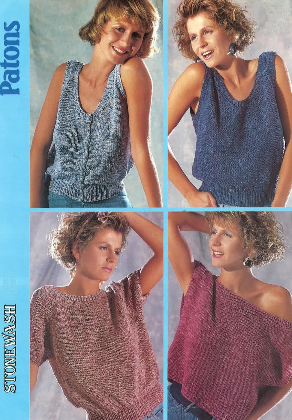 Four Ladies Summer Sweater Pattern PDF No.0661 From - Etsy