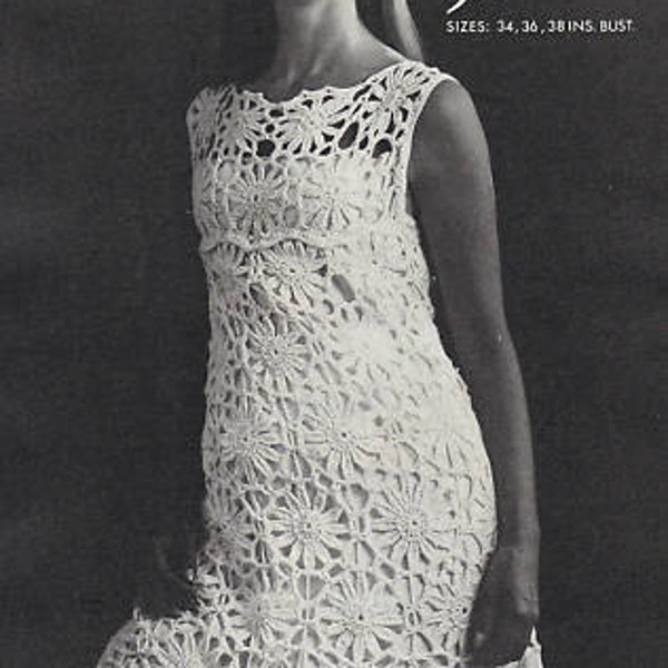 Crochet Retro Dress Pattern - Etsy