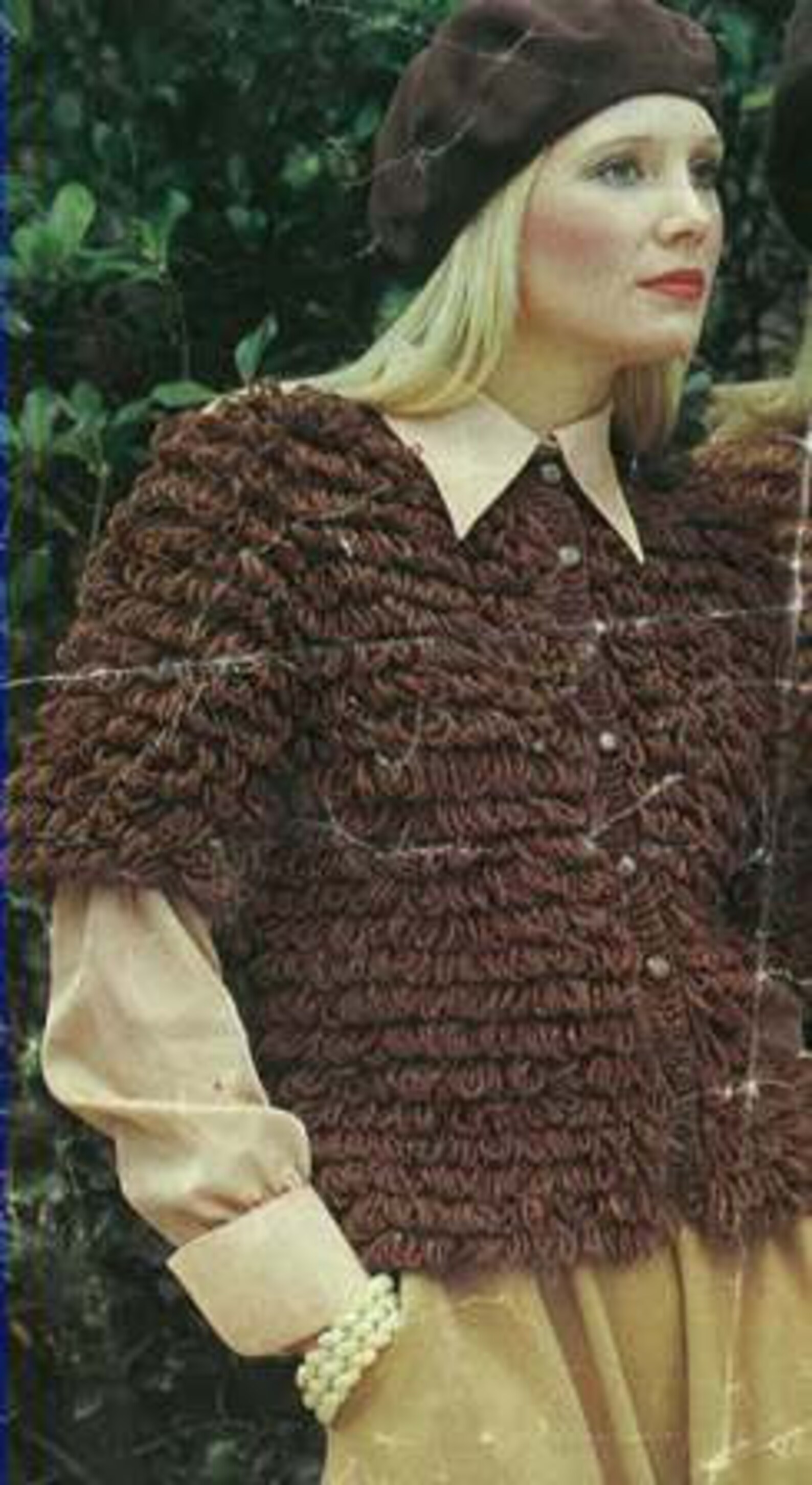 1970s Loop Stitch Knitted Jacket Pattern PDF No.0181 From Timelessone ...