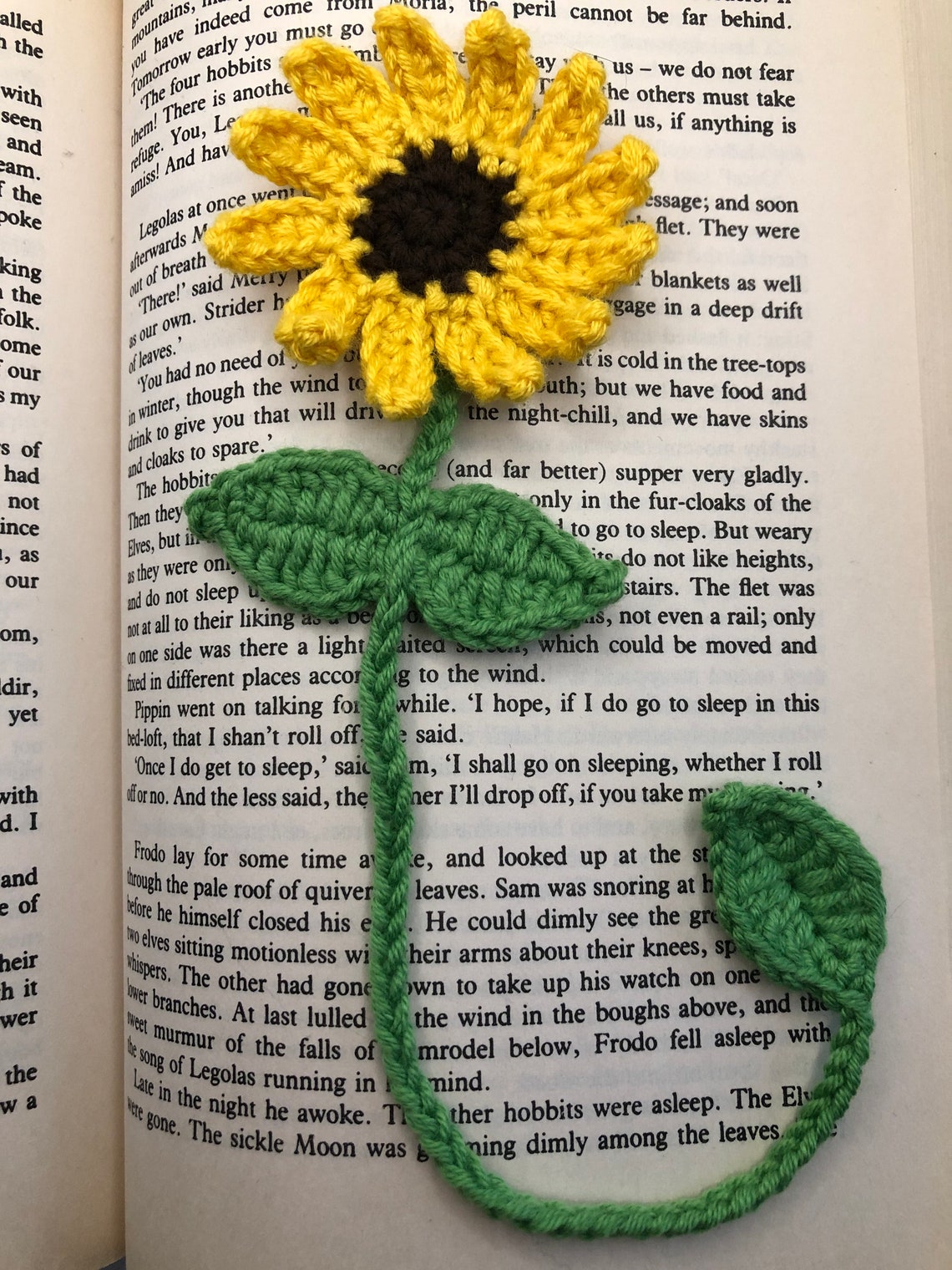 Crochet Black Eyed Susan Bookmark Perfect Gift for Your Book - Etsy