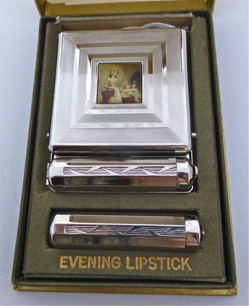 Yardley Compact & Lipstick Set - Etsy
