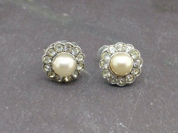 Ciro pearl and Paste Screw Back Earrings in Original Box Etsy
