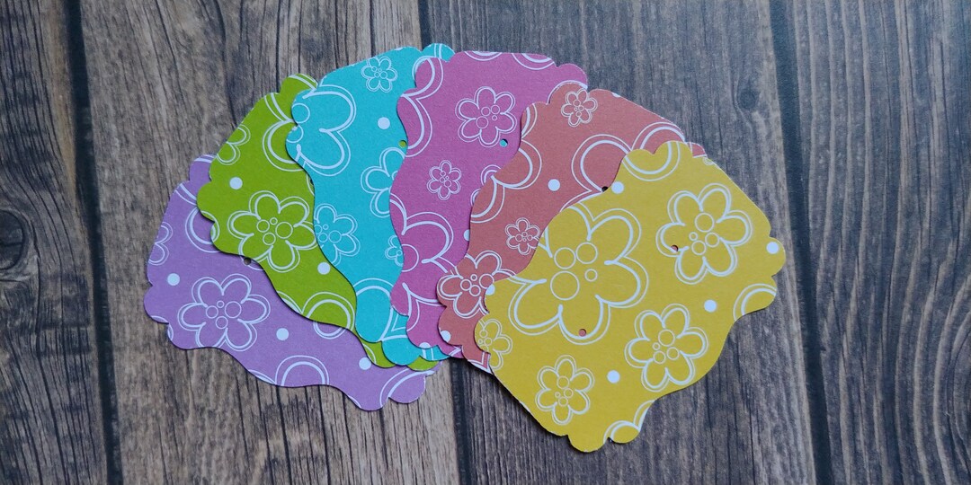 Colored Floral Doodle Earring Display Cards - Set of 25, 50 or 100 - Etsy