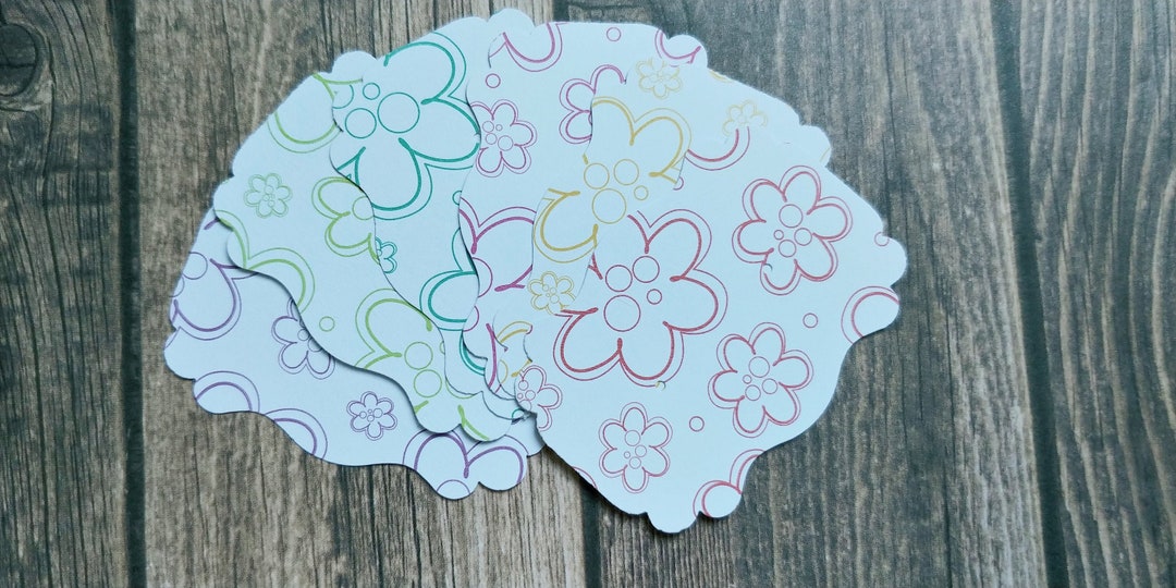 White Floral Doodle Earring Display Cards - Set of 25, 50 or 100 - Etsy