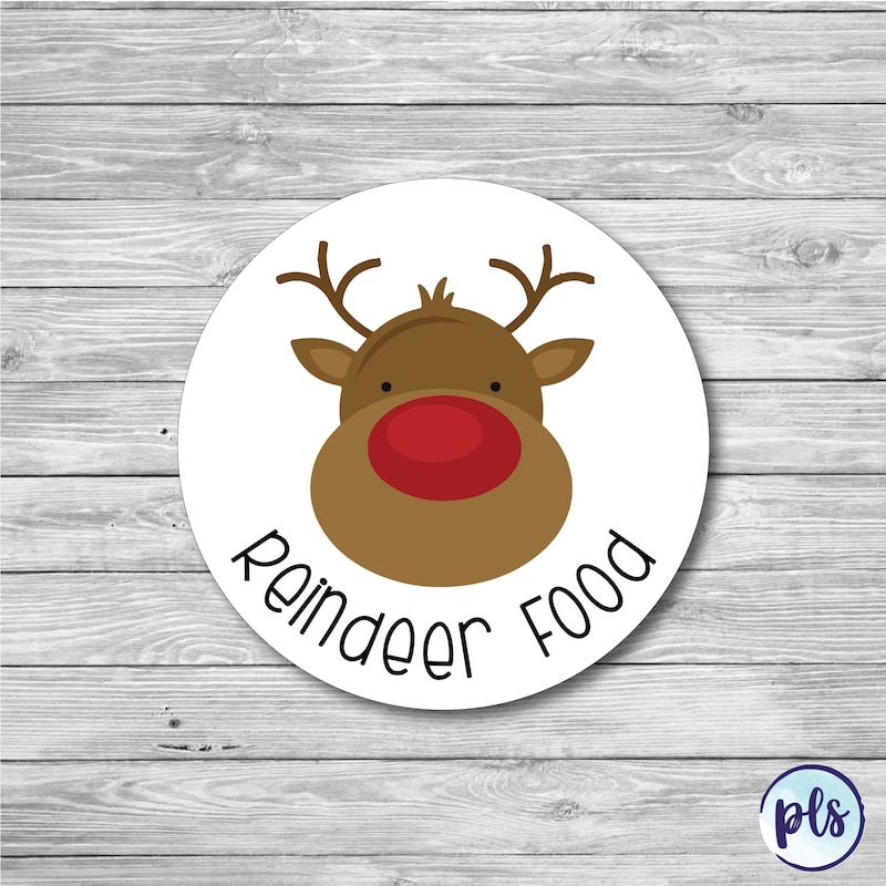 Reindeer Food Label - Etsy