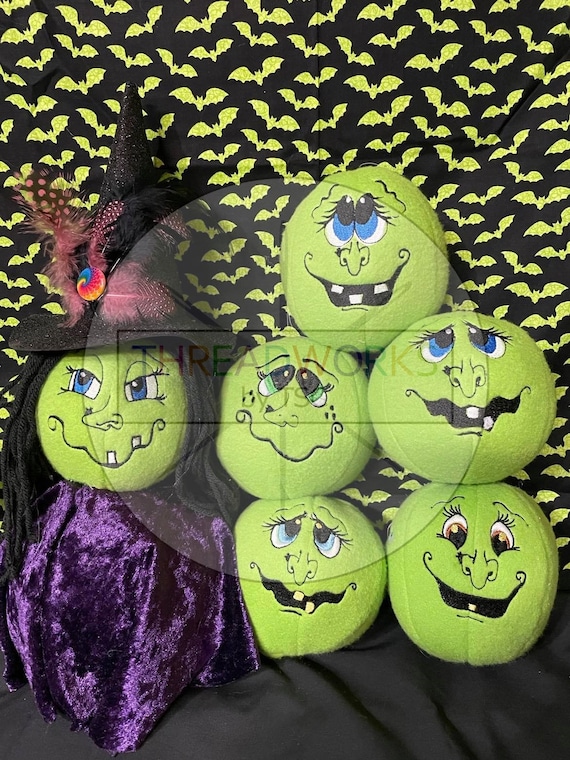 Witch Faces With Patterns | Etsy