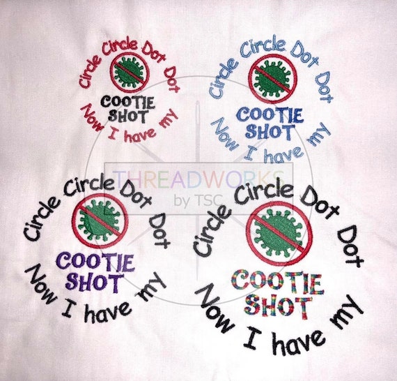 Cootie Shot Embroidery | Etsy