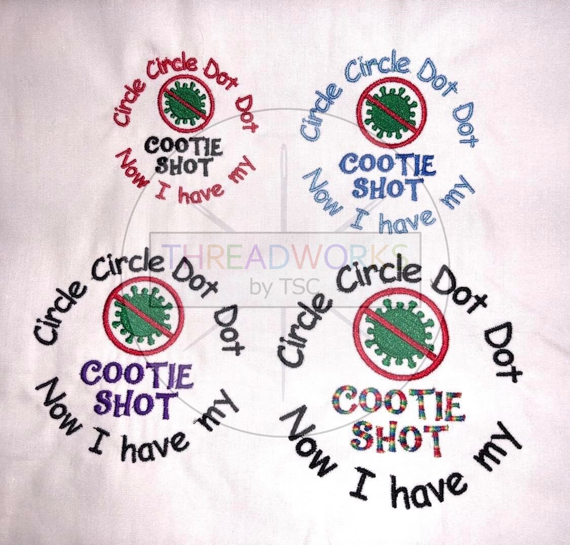 Cootie Shot Embroidery - Etsy
