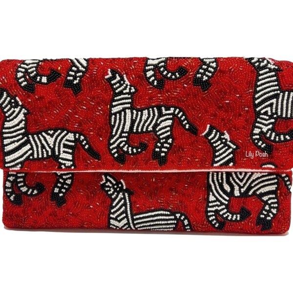 Zebra Clutch - Etsy